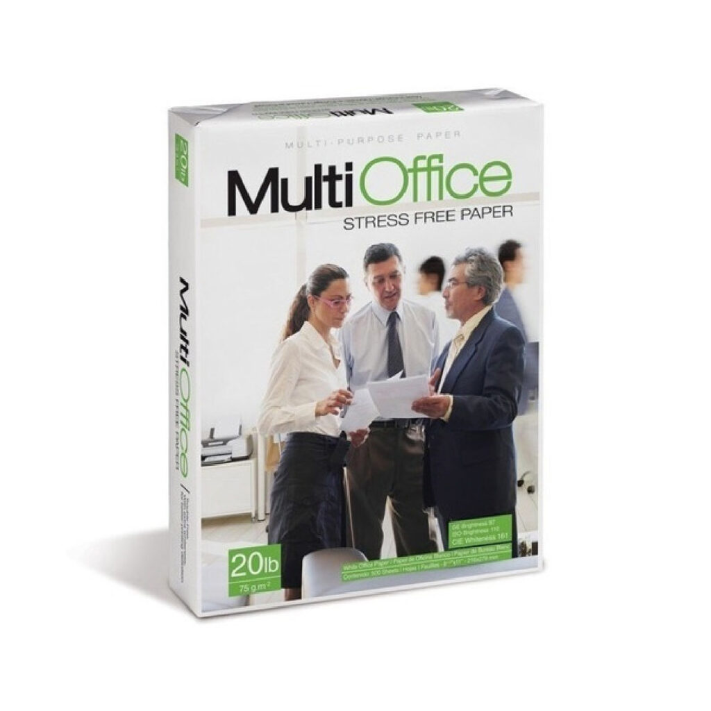 Papel Bond 20 MultiOffice -8.5×11-75gsm – Office Mart